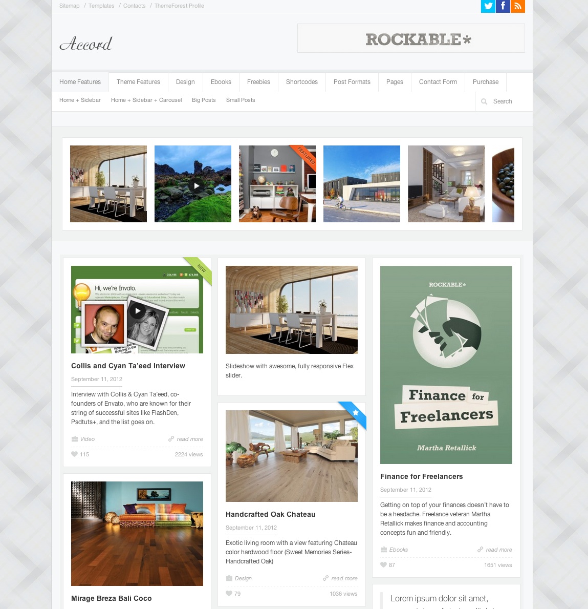 Top 10 Wordpress templates for blogs with responsive design